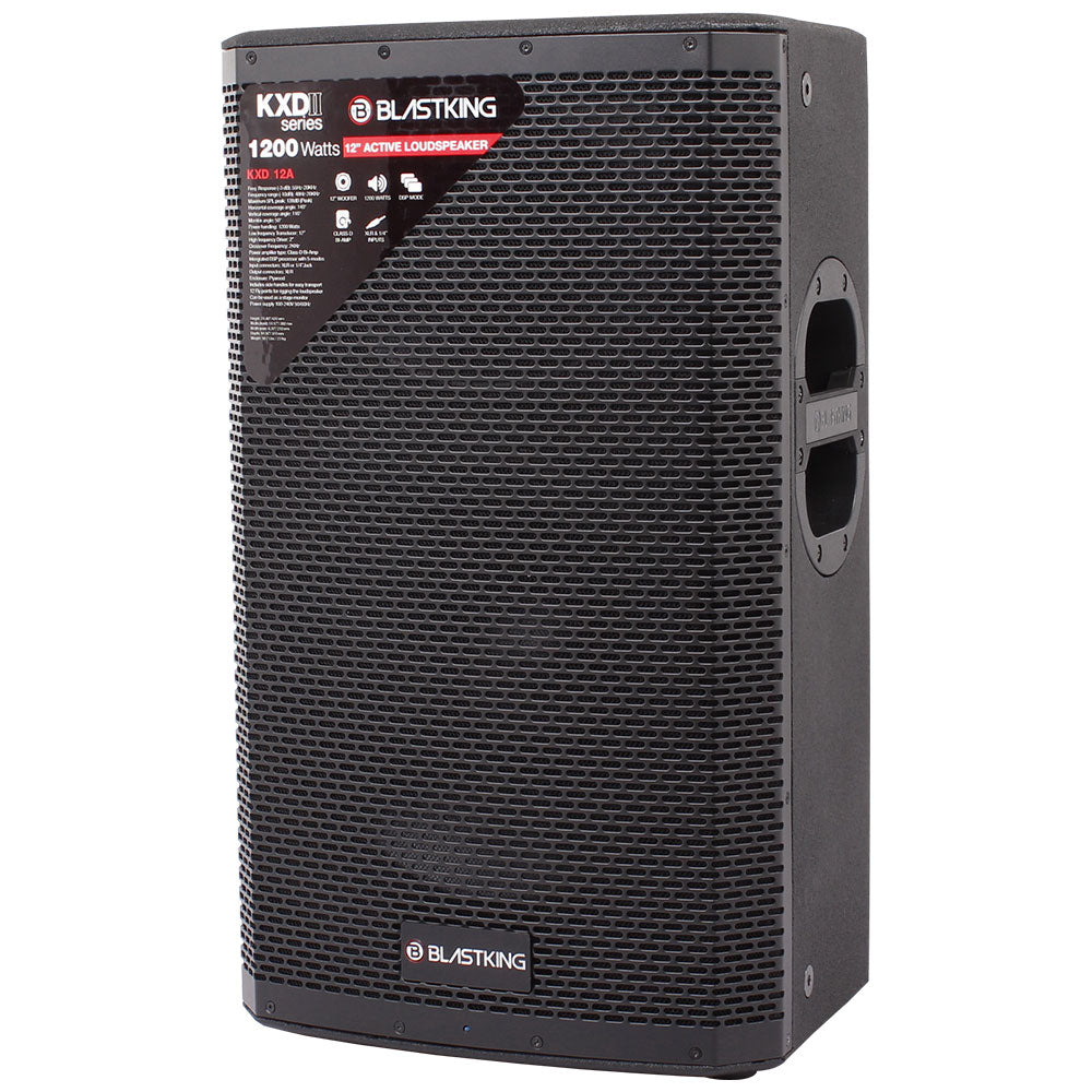 Blastking KXDII12A 12” Active Loudspeaker 1200 Watts Class-D Bi Amp DSP ...